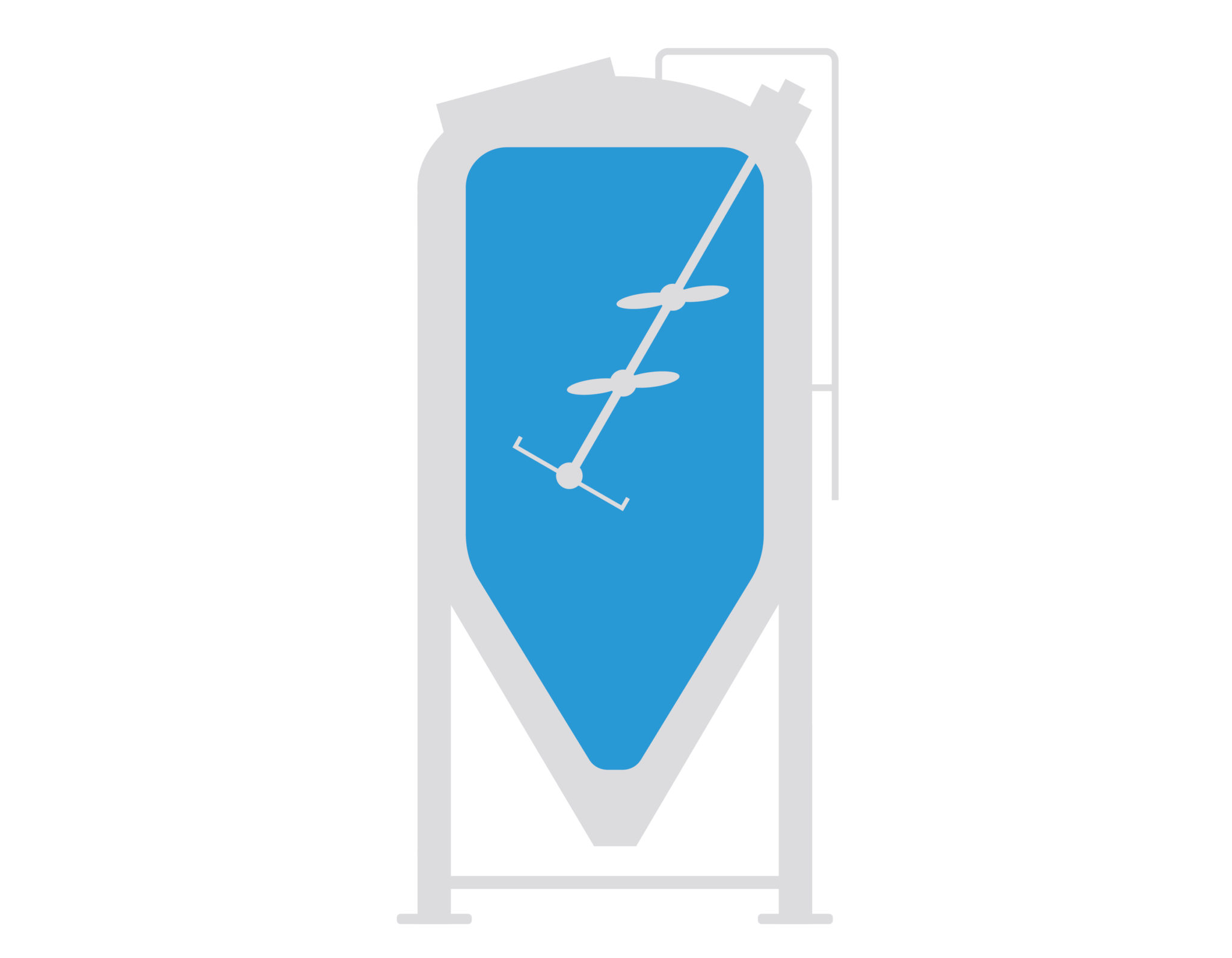 Custom Stainless Steel Mixing and Storage Tanks from Mixing Tanks USA